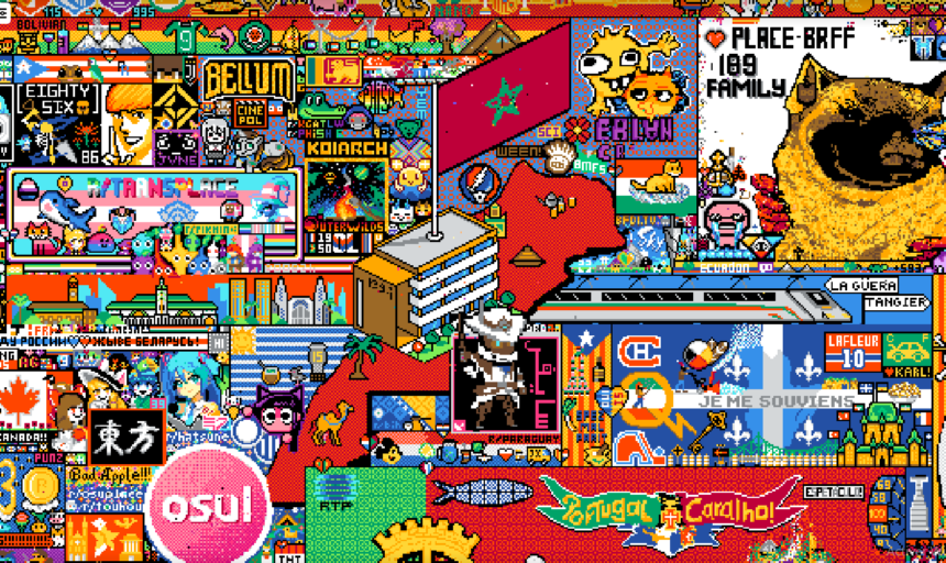 Morocco's Triumph in Reddit Pixel War r/place: A Tale of Unity and ...