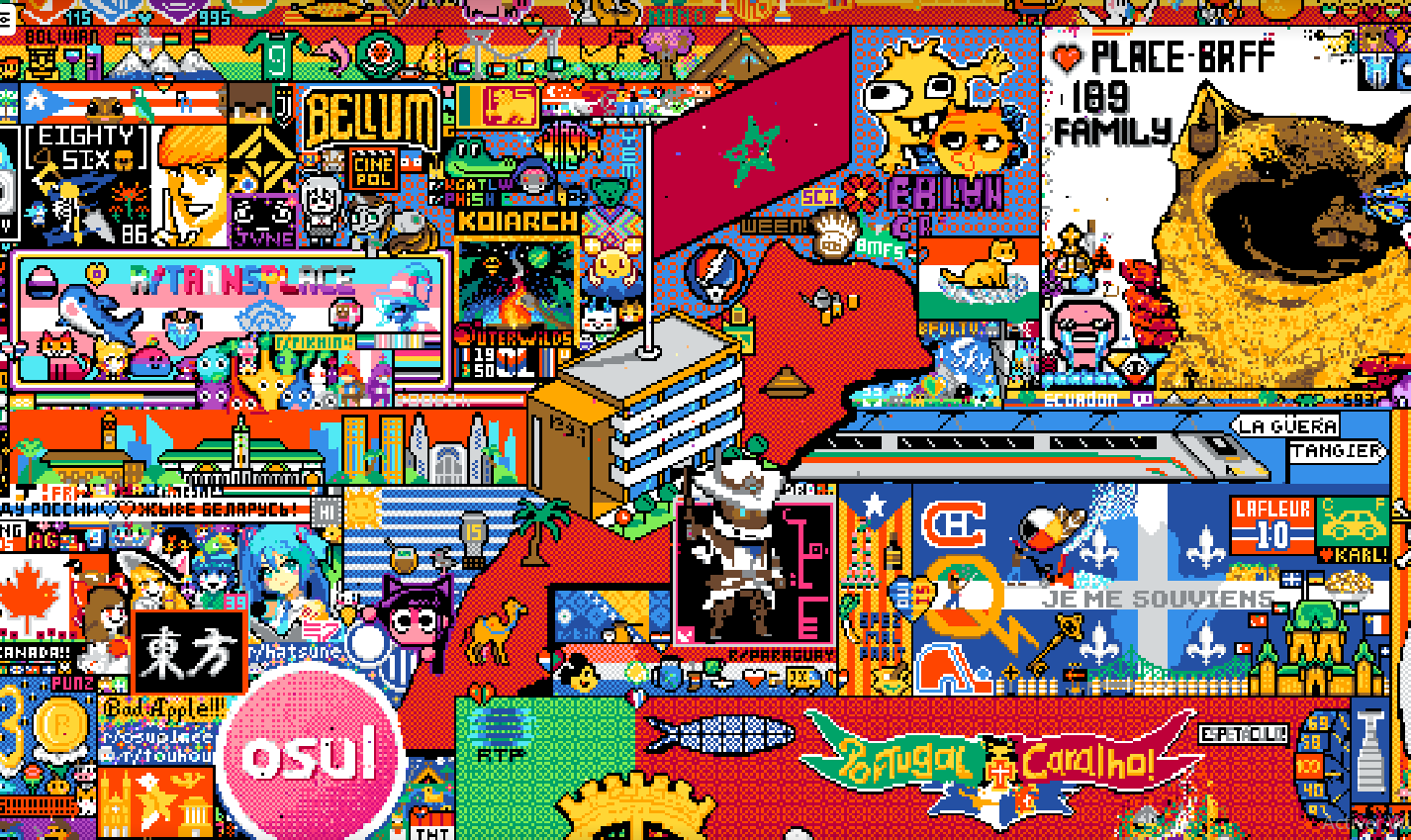 Morocco's Triumph in Reddit Pixel War r/place: A Tale of Unity and ...